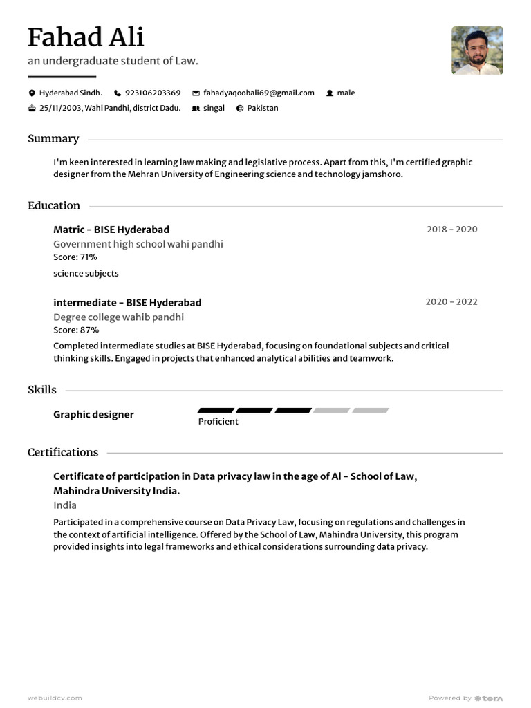 CV Fahad Latest | PDF