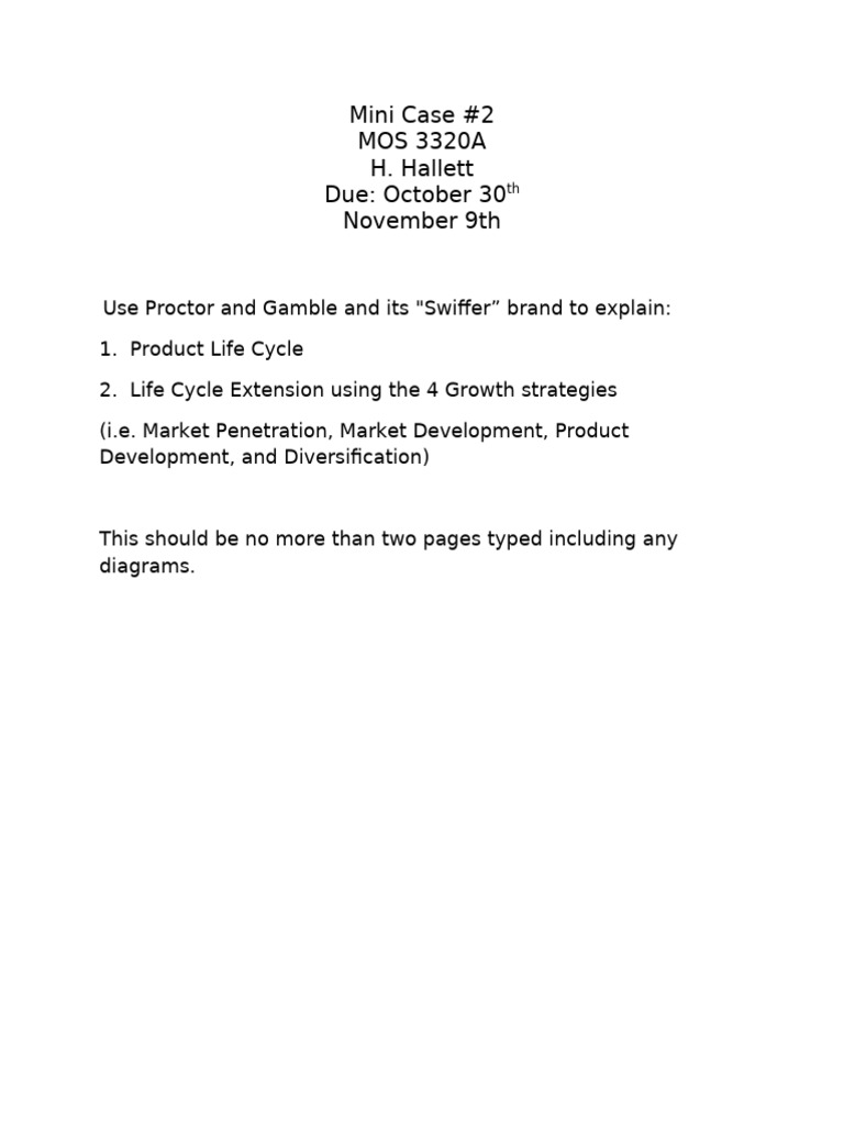 Swiffer Mini Case | PDF