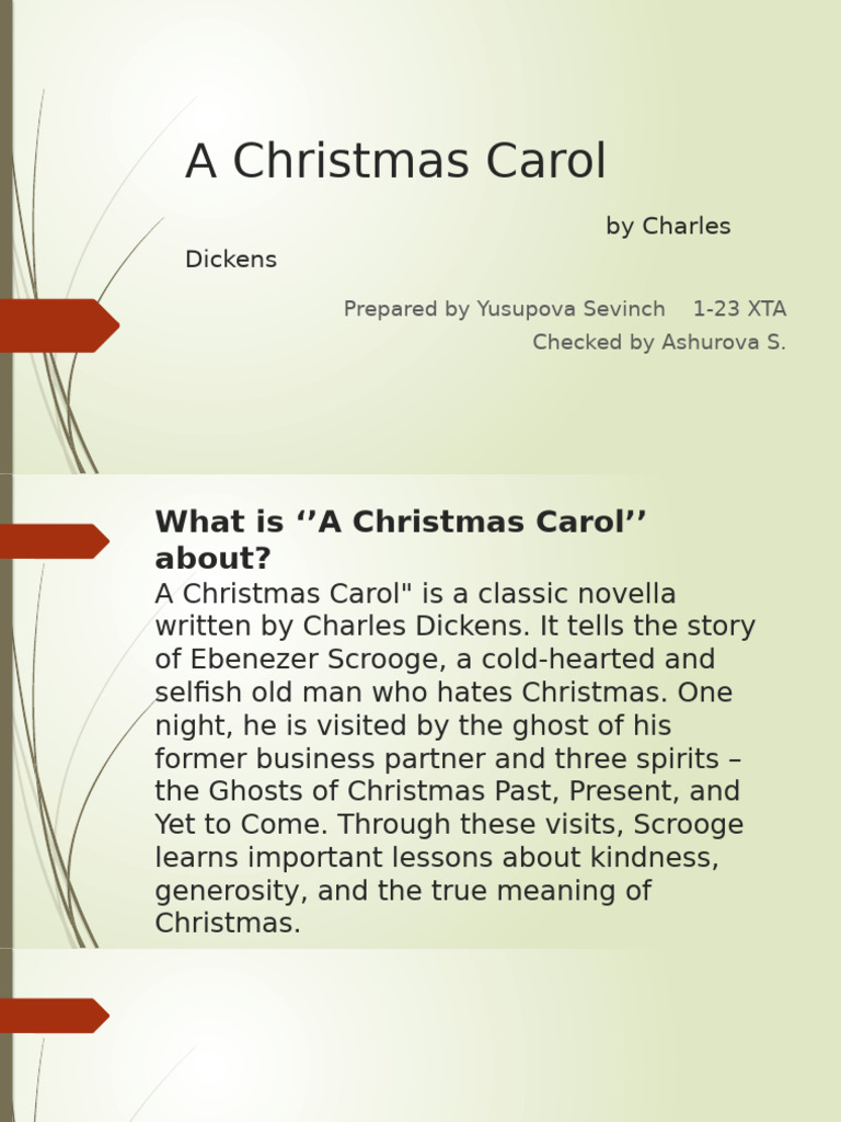 A Christmas Carol | PDF | Ebenezer Scrooge | A Christmas Carol