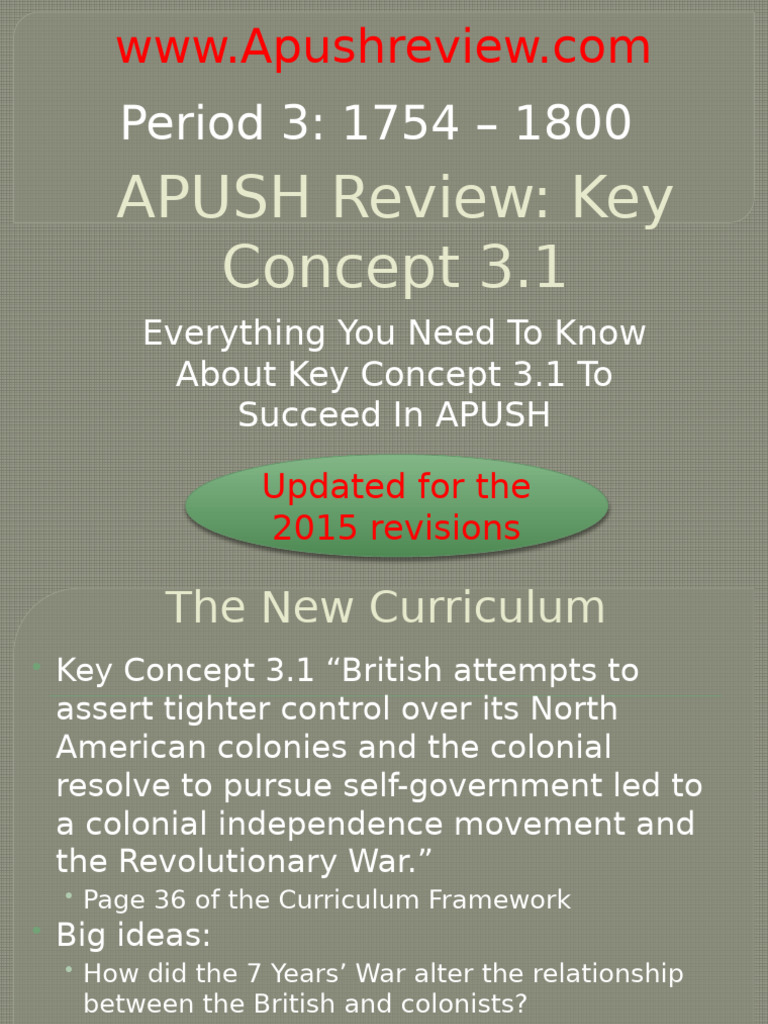 APUSH Key Concept 3.1 Review | PDF | Kingdom Of Great Britain ...