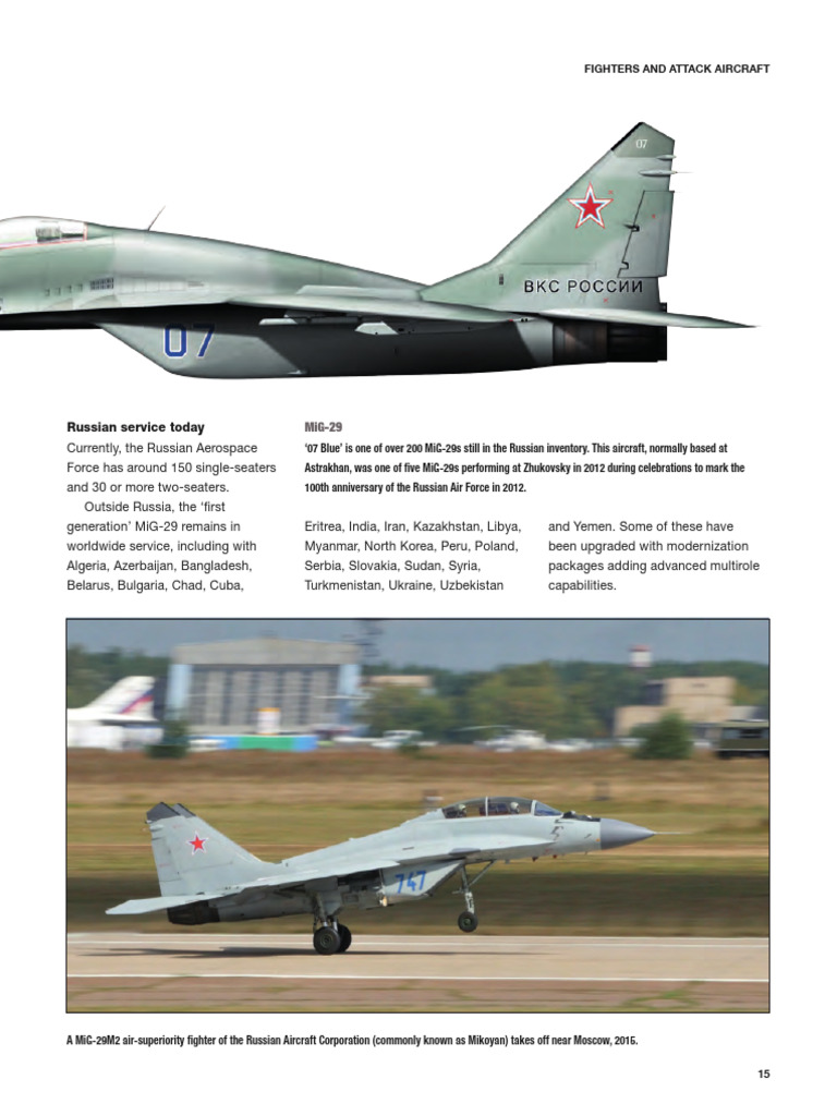 Russian Service Today: Fighters and Attack Aircraft | PDF