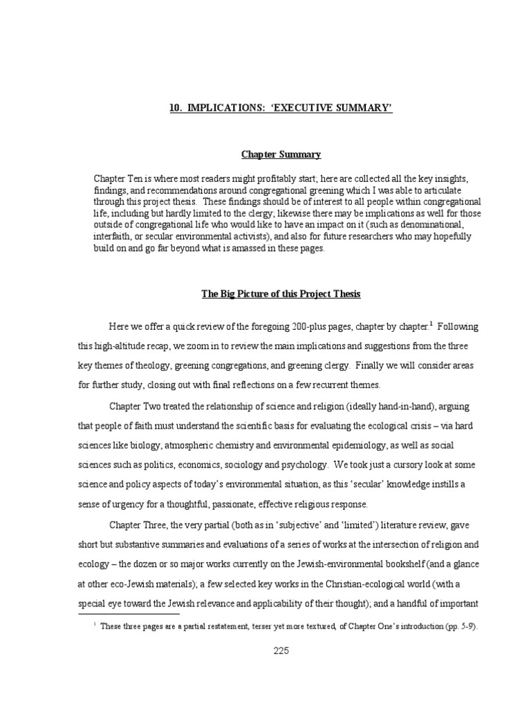 10 FSD Thesis Implications Summary PP 225 2471 | PDF | Genesis Creation ...