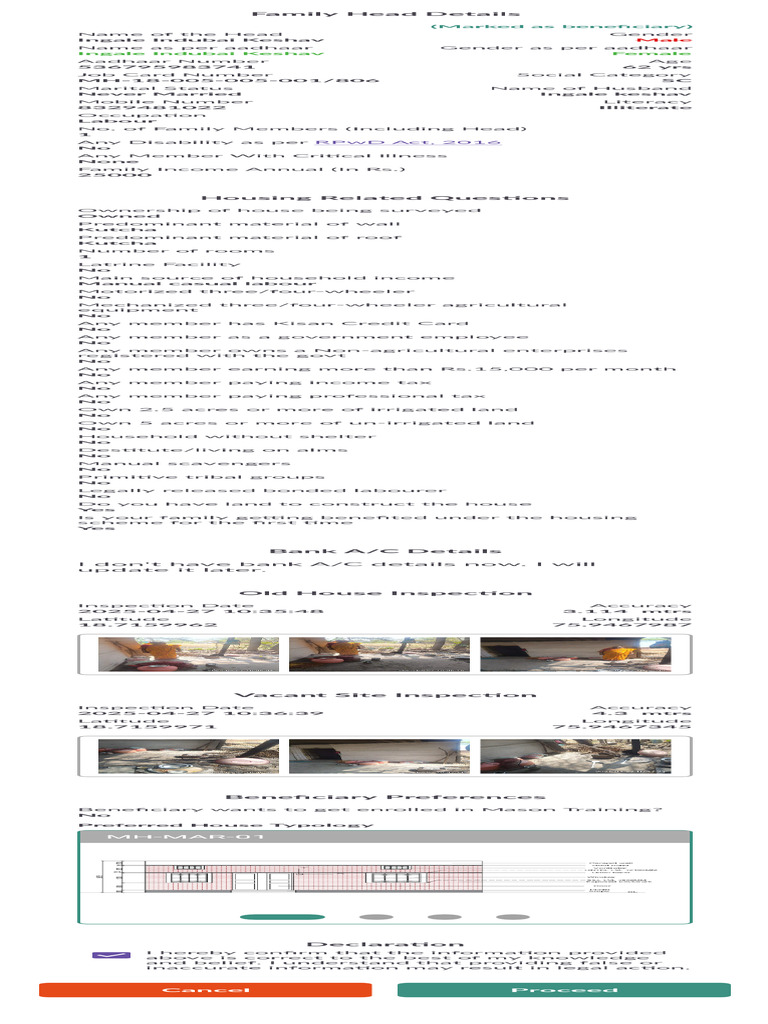 SurveyDetails - Ingale Indubai Keshav5992 | PDF