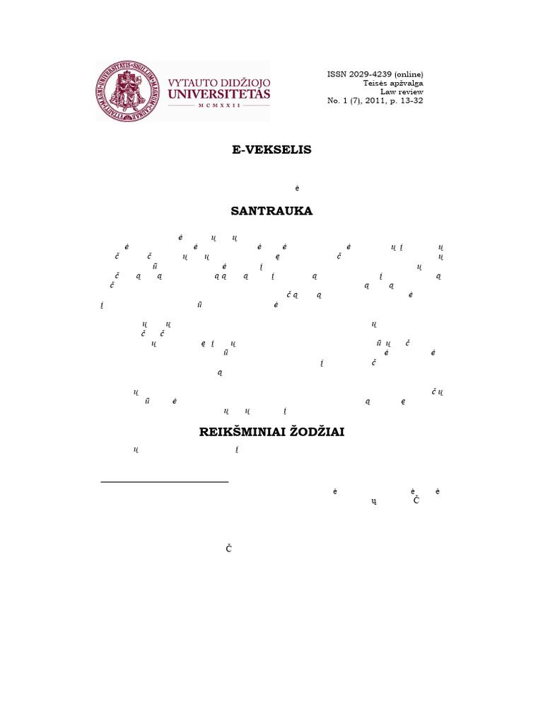 E-Vekselis - Teises Apzvalga | PDF