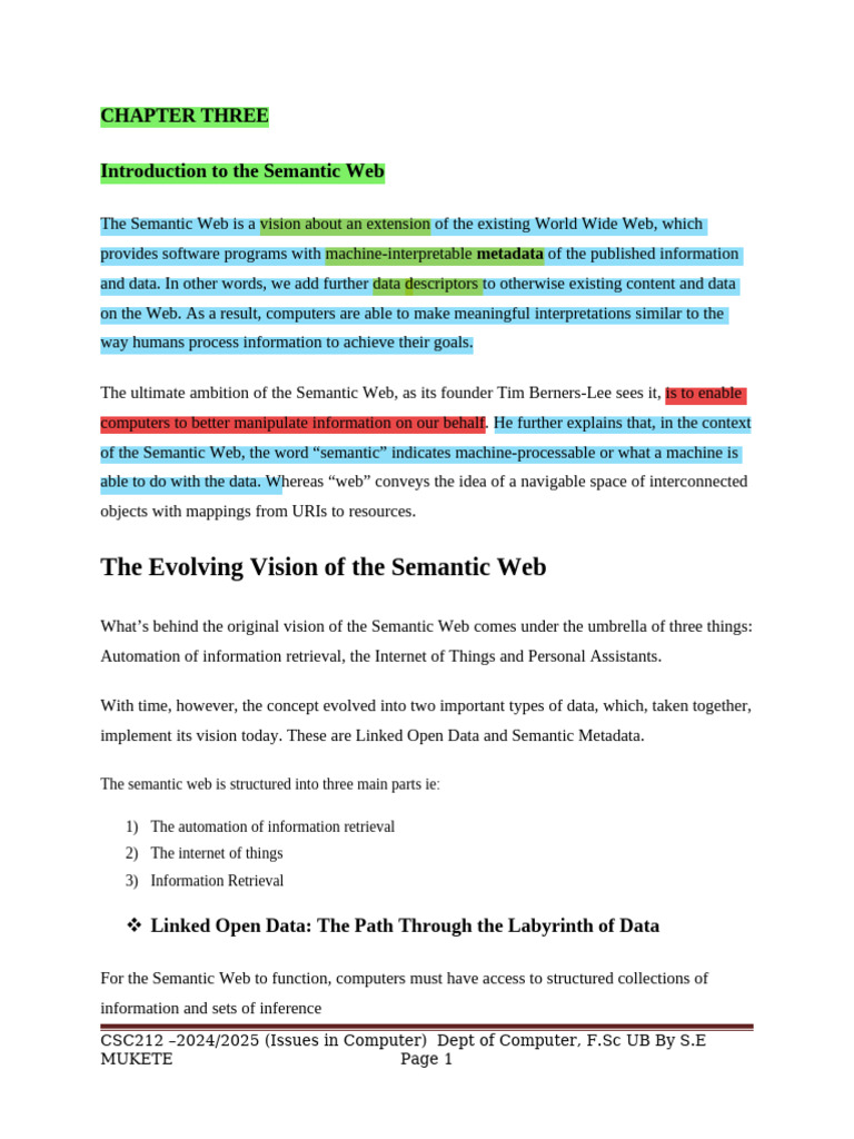 Introduction to the Semantic Web | PDF | Semantic Web | Resource Description Framework