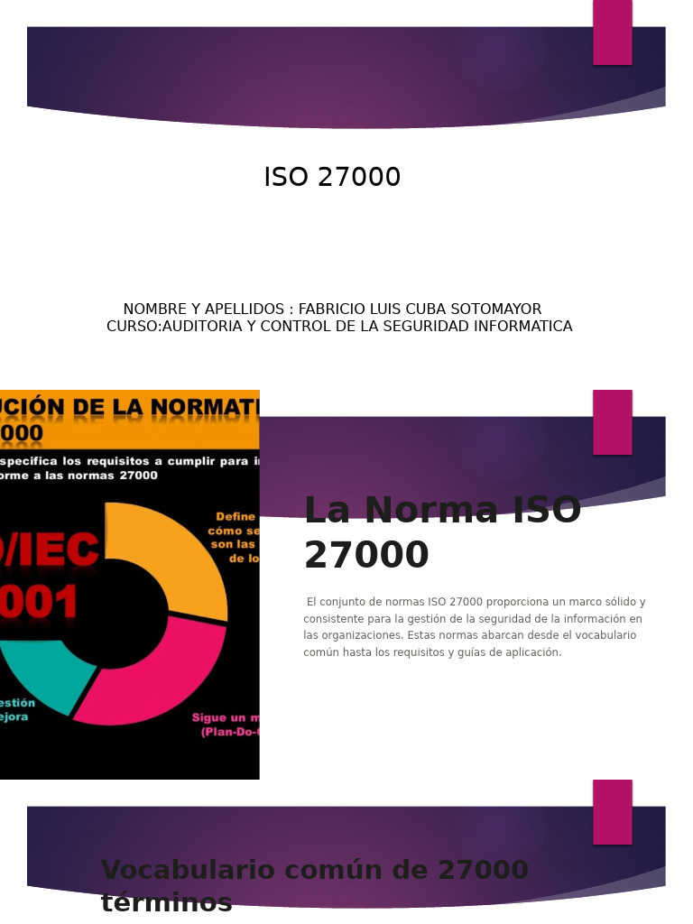 Introducción a la Norma ISO 27000 | PDF | Seguridad de información ...