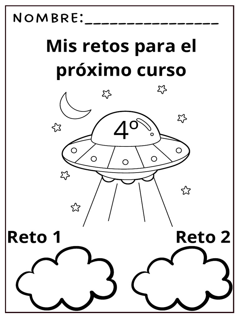 Ficha Comprensión Lectora Colorear Espacio | PDF