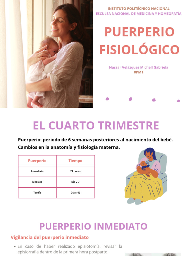 Cambios Fisiológicos En El Puerperio Pdf Vagina Parto