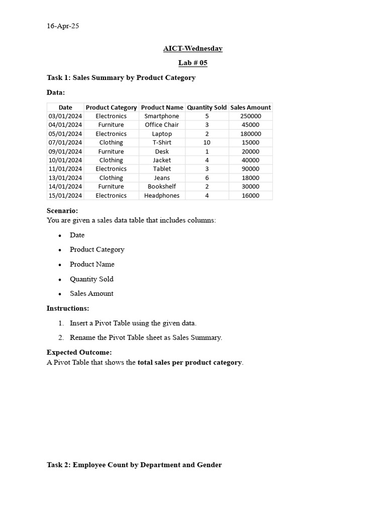 IICT Lab 5 Task | PDF