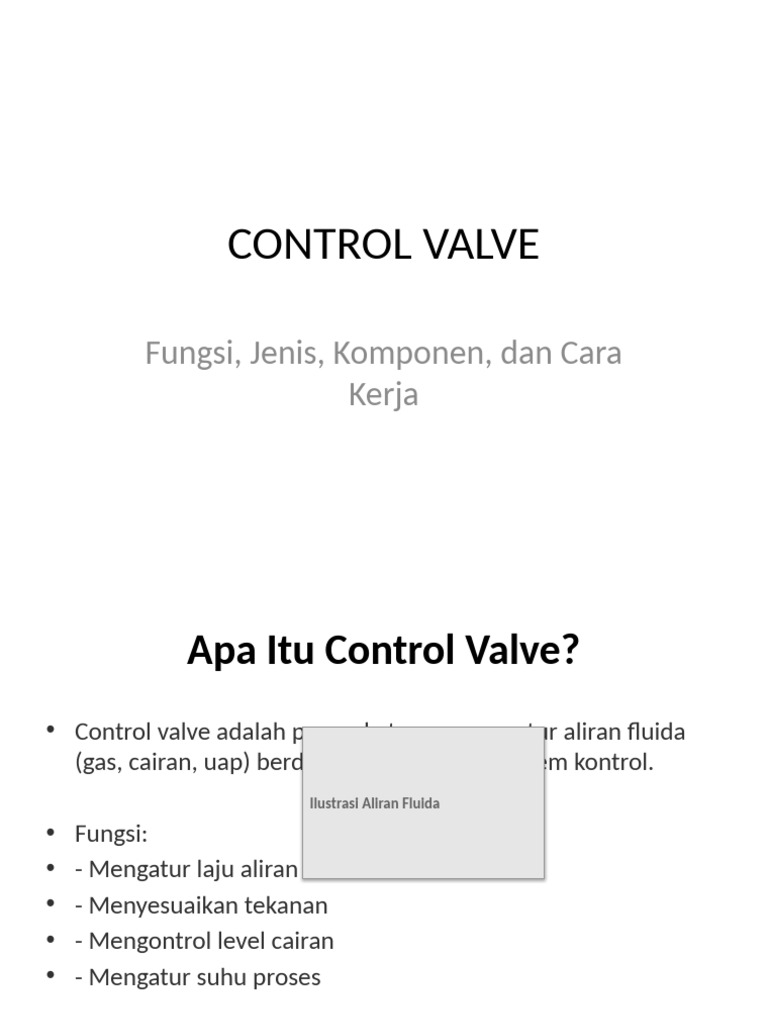 Panduan Lengkap Control Valve: Fungsi & Jenis | PDF