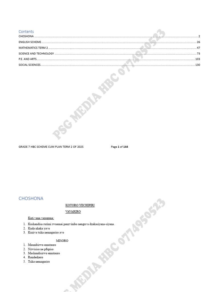 Grade 7 HBC PSG Media Sample | PDF | Educational Technology | English ...