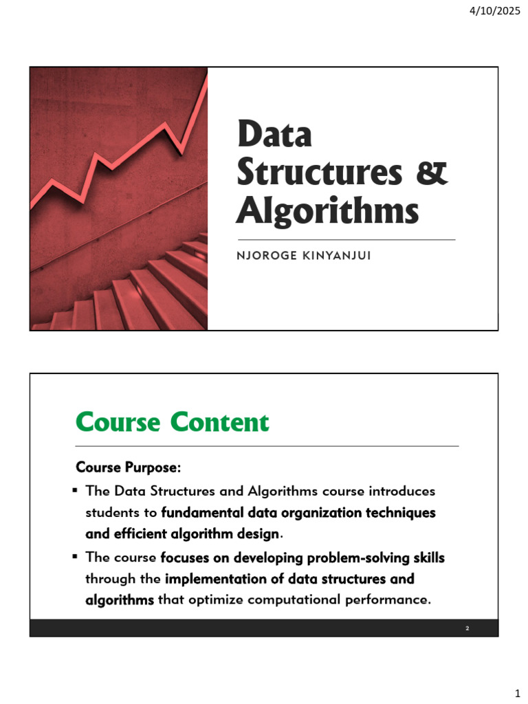 CNS - Data Structures & Algorithms - Introduction | PDF | Data Type | Time Complexity