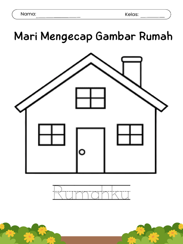 Mengecap Gambar Rumahku | PDF