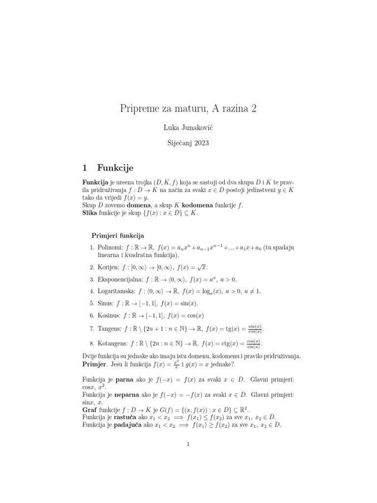 Pripreme Za Maturu A Razina 2-1 | PDF