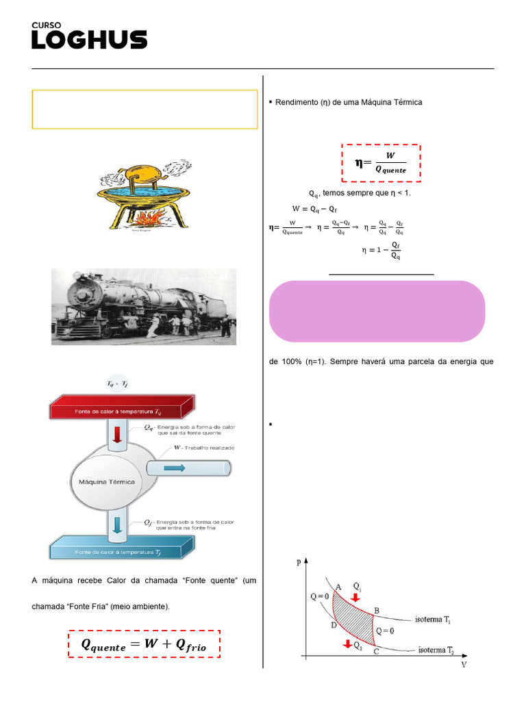 GC FIS 2 FIX 9 TERMODINaMICA 2 | PDF | Termodinâmica | Máquinas