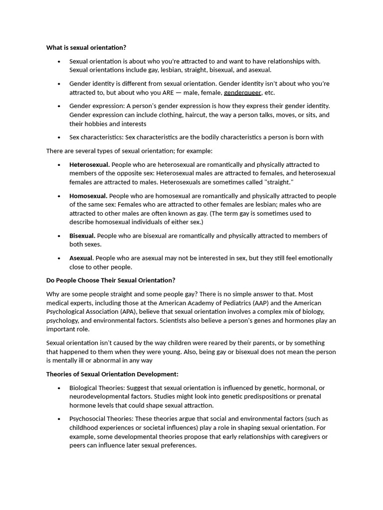 Sexual Orientation and Gender | PDF | Heterosexuality | Sexual Orientation