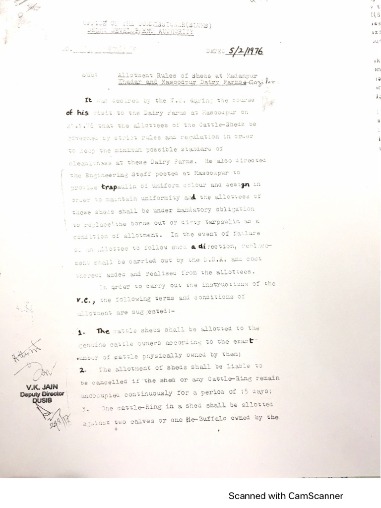 DDA Allotment Rule of Sheds CDF | PDF