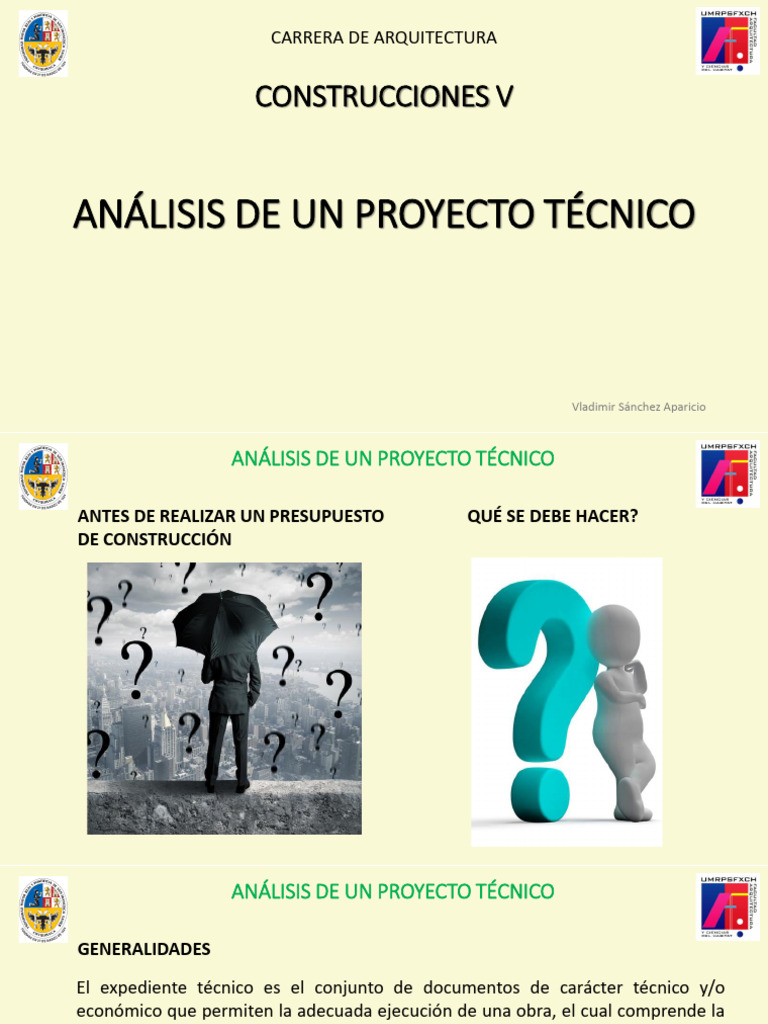 Análisis de Proyecto Técnico en Construcción | PDF | Presupuesto | Medición