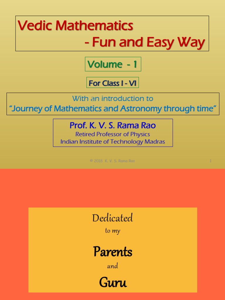 Vedic math ppt . | PDF | Pi | Numbers