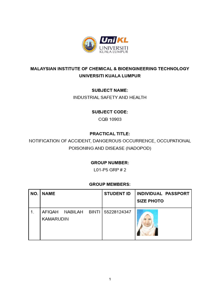 NADOPOD: Workplace Safety Regulations | PDF | Occupational Safety And ...