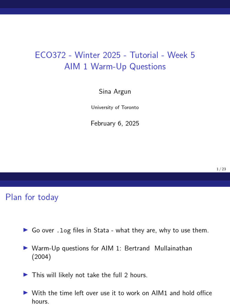 Week05_TutorialSlidesECO372 | PDF | Software Engineering | Computer ...