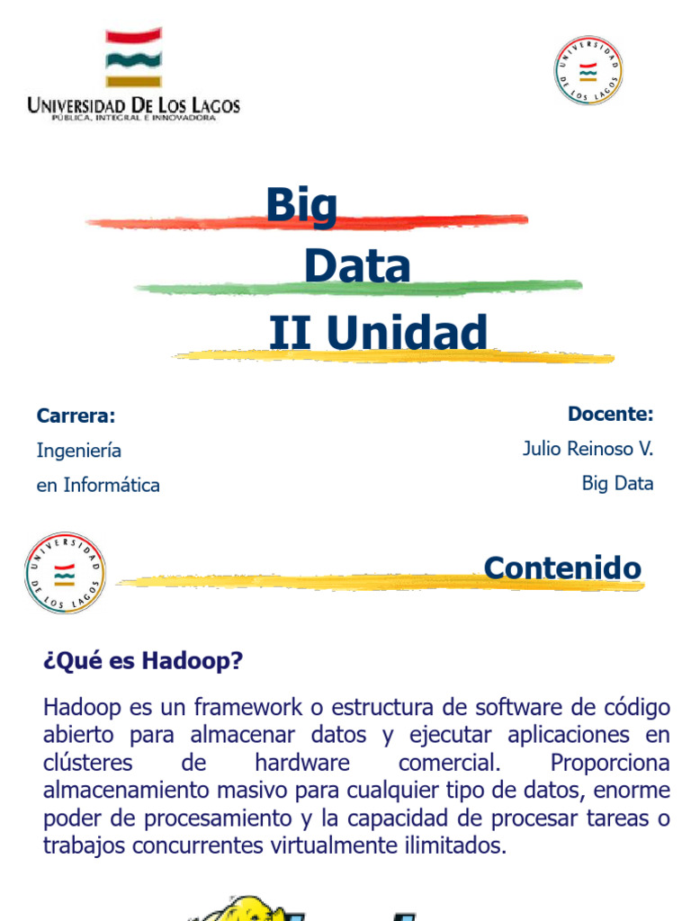 Big Data (II Unidad) | PDF | Apache Hadoop | Mapa reducido