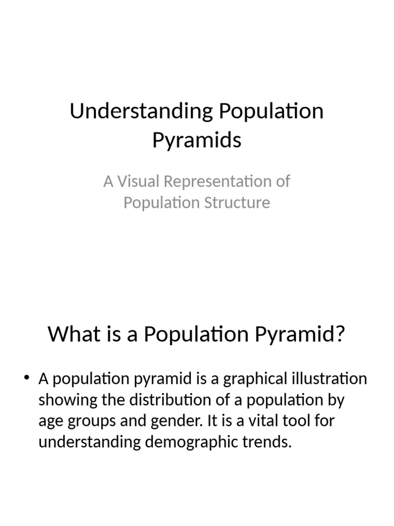 Understanding Population Pyramids | PDF