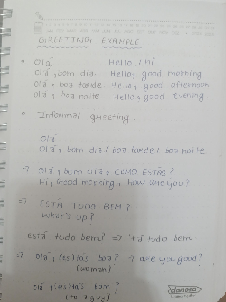 Greetings in Portuguese | PDF