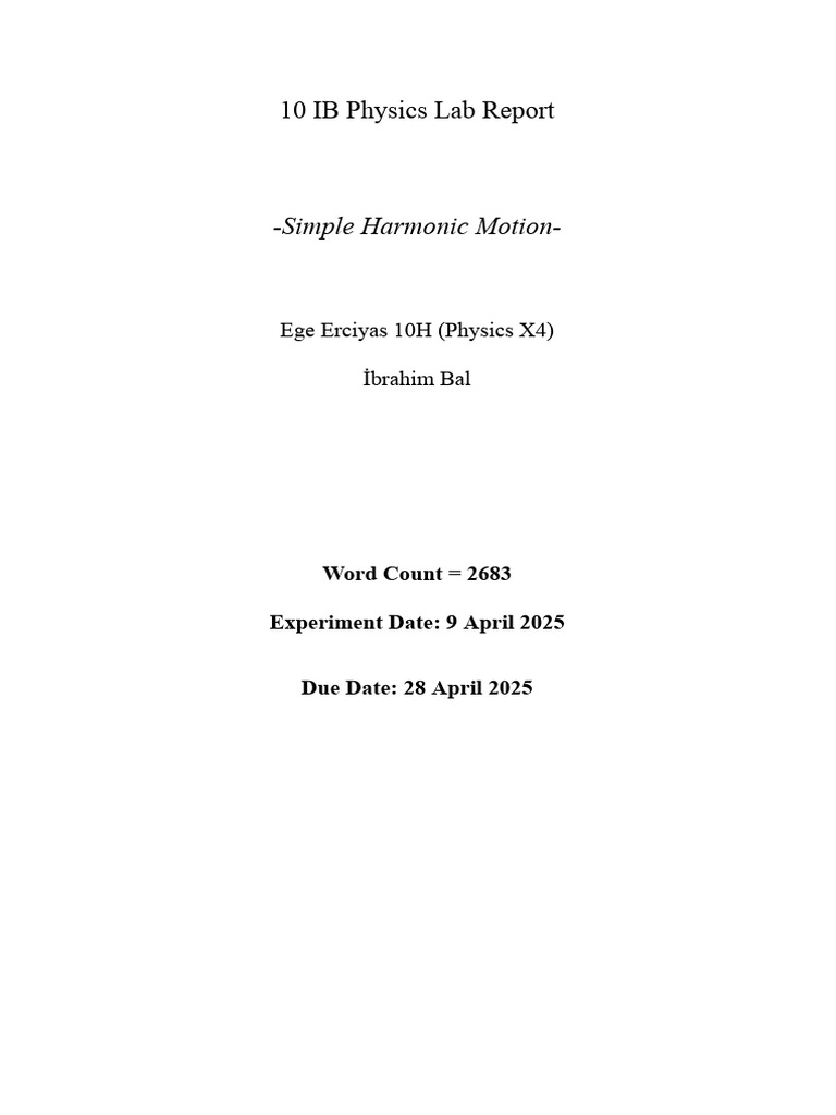 Mass-Period Relationship in Springs | PDF | Oscillation | Physics