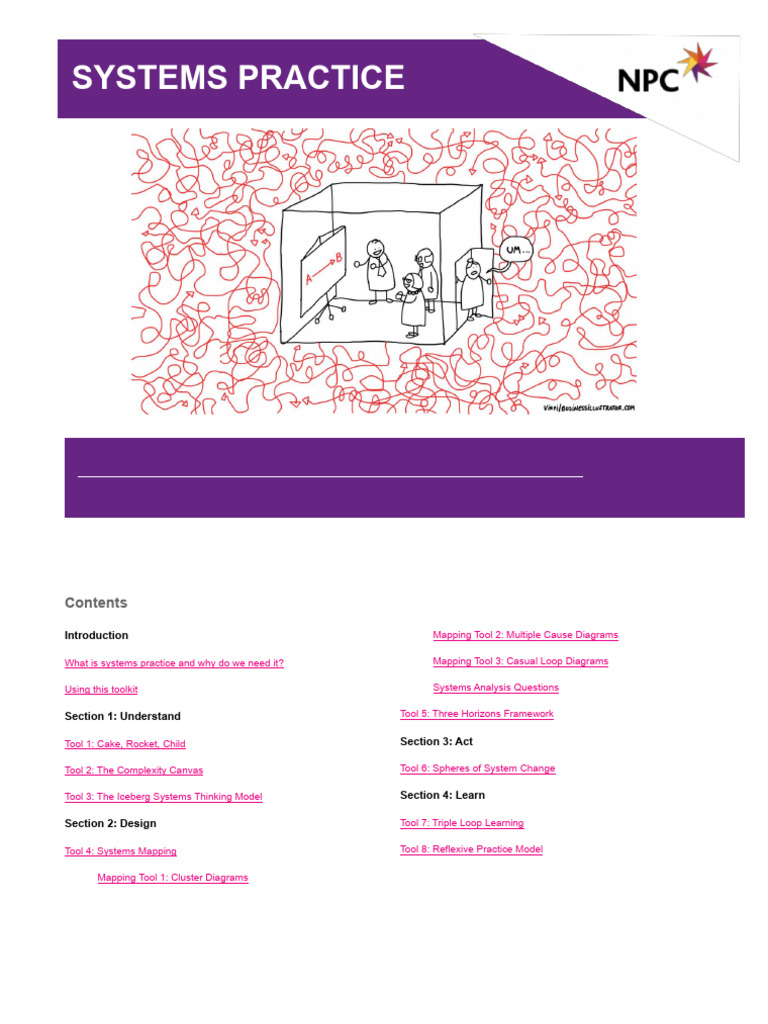 NPC Systems Practice Toolkit v1.1 | PDF | Causality | System