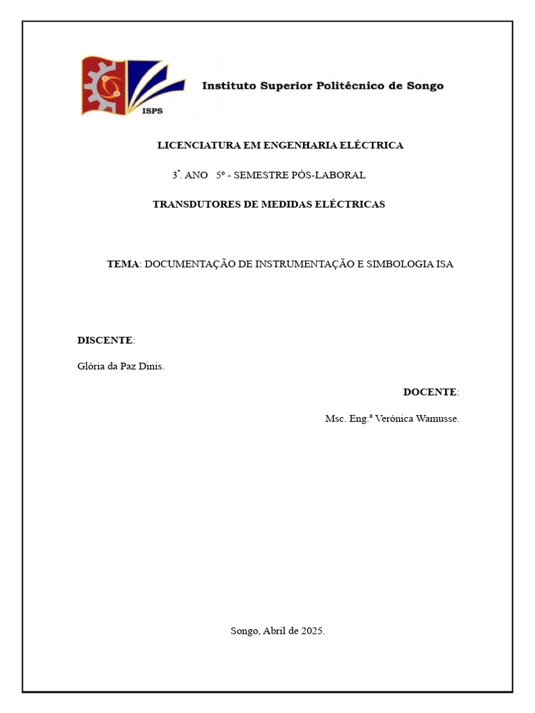 Simbologia ISA S5.1 | PDF