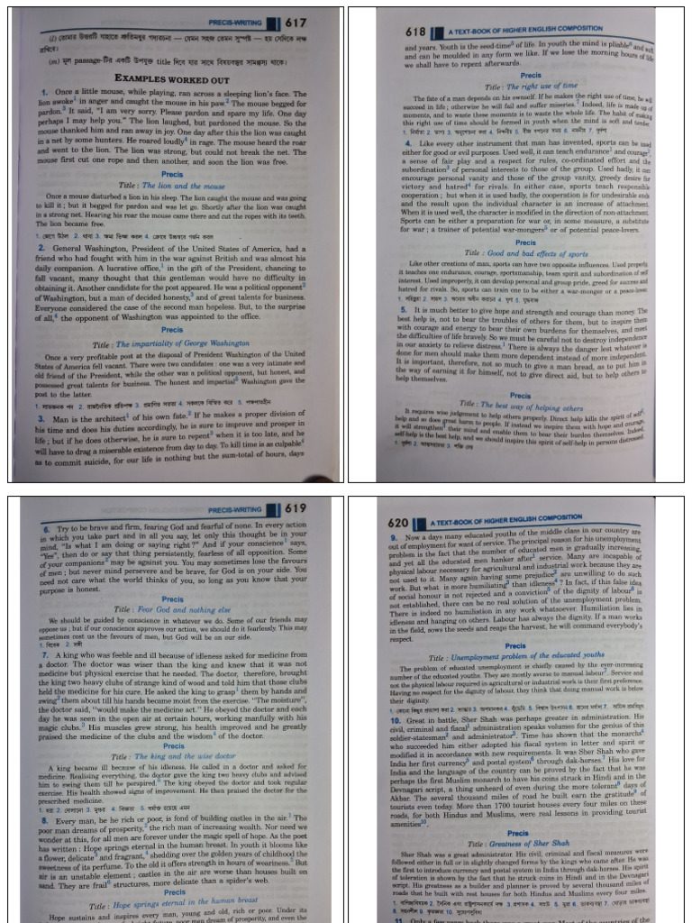 Precis (English) Examples | PDF