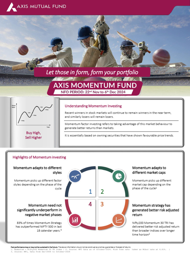 Axis Momentum Fund - Leaflet | PDF | Investing | Investment Management