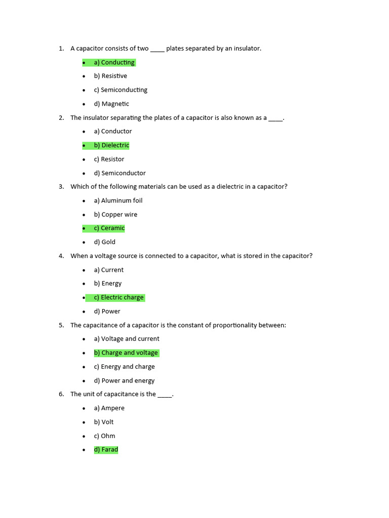 Capacitor Basics and Applications | PDF | Capacitor | Capacitance
