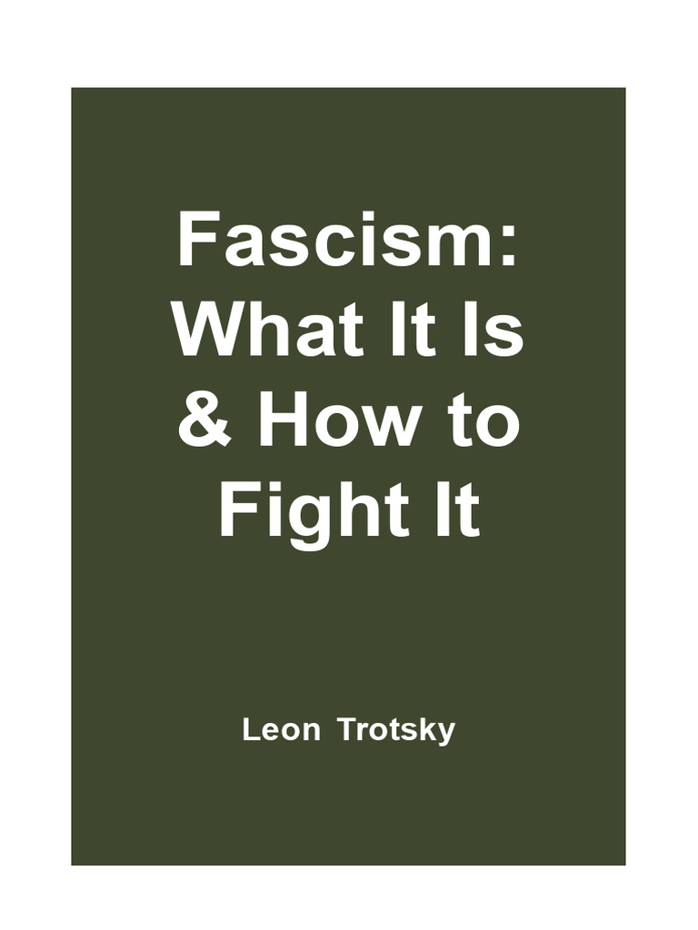 Understanding and Combating Fascism | PDF | Fascism | Bourgeoisie
