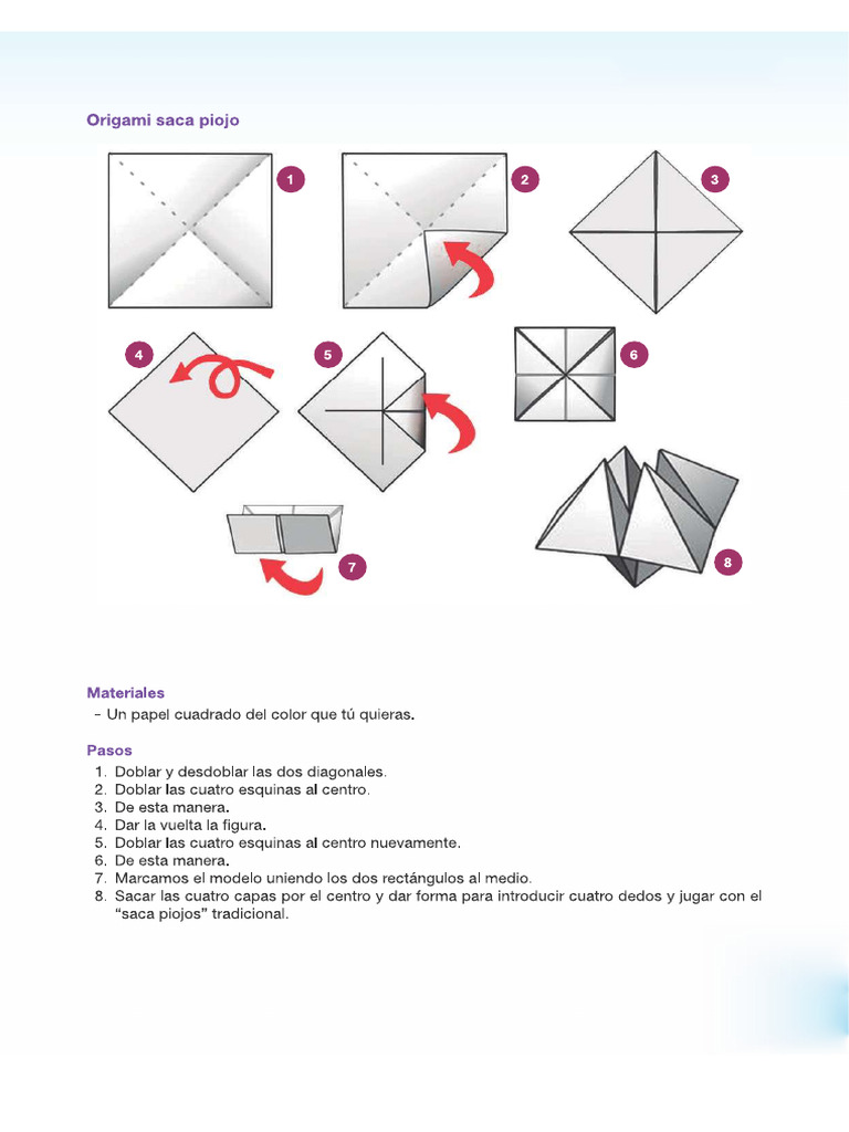 Origami Saca Piojo | PDF