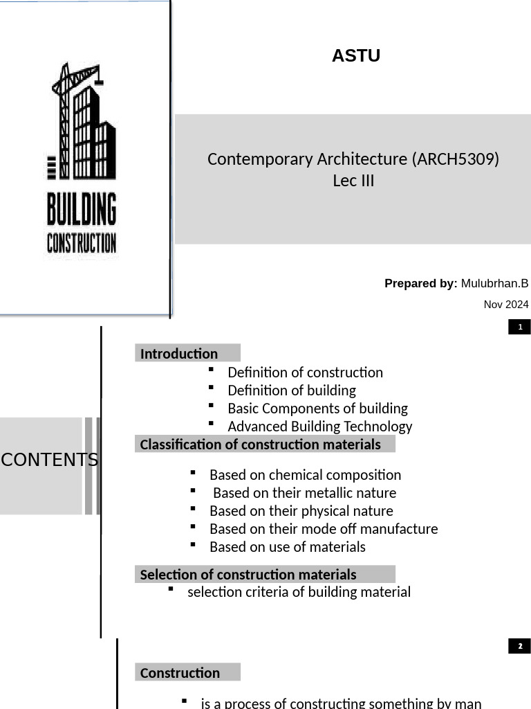 Contemp Arch LecIII | PDF | Thermal Insulation | Concrete