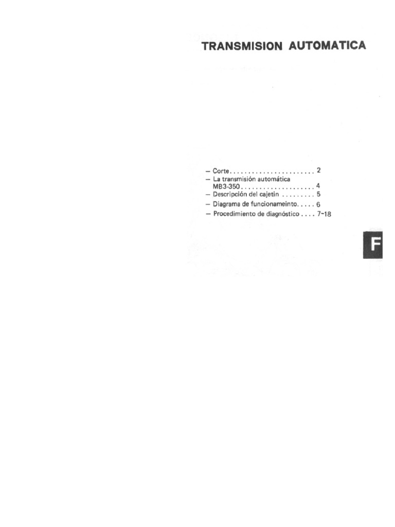 Renault Alliance Encore R9 R11 Transmisión Automática | PDF