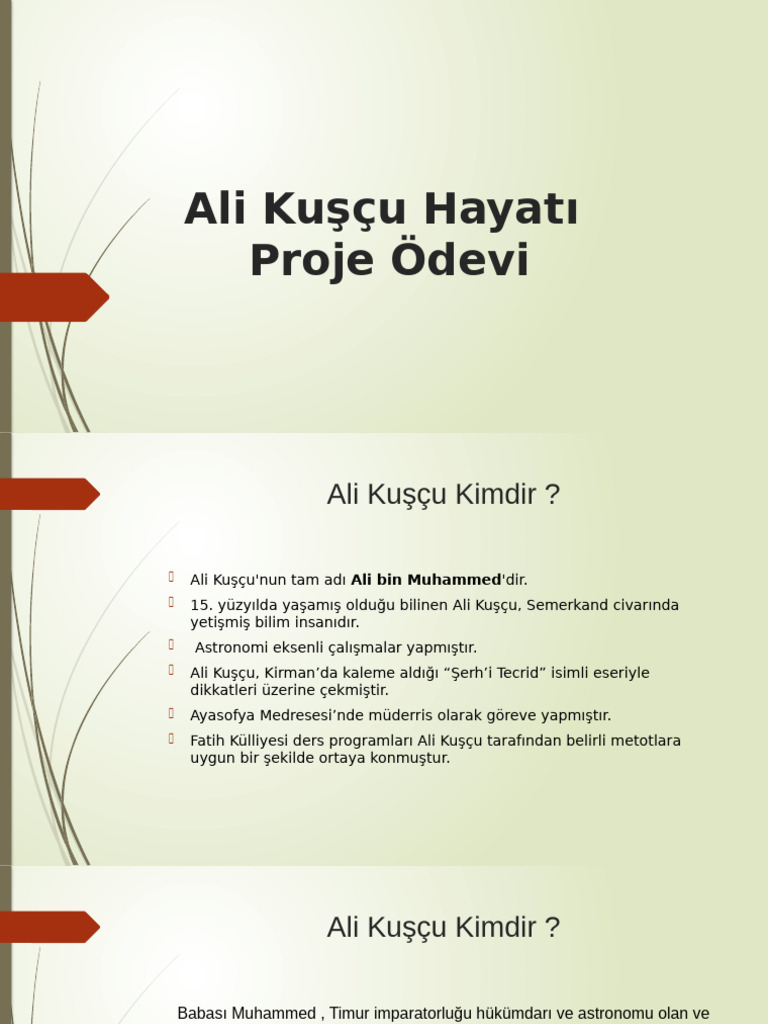 Ali Kuscu Hayati Proje Odevi | PDF