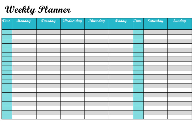 Weekly Planner Edit | PDF