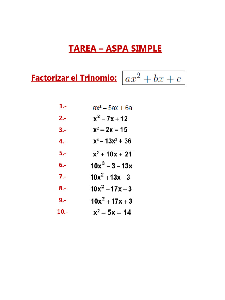 Aspa Simple | PDF