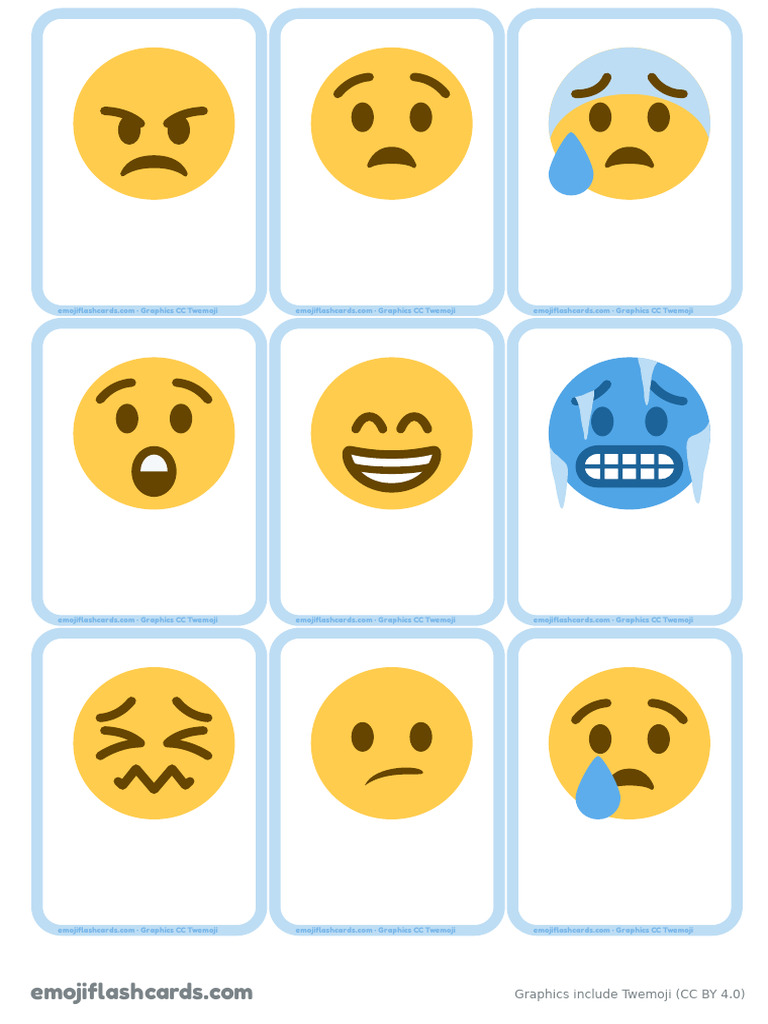 Feelings Small A4 Flashcards | PDF