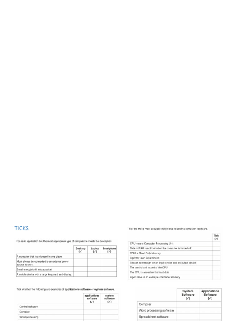 IGCSE ICT Past Exam Questions Guide | PDF | Graphical User Interfaces ...