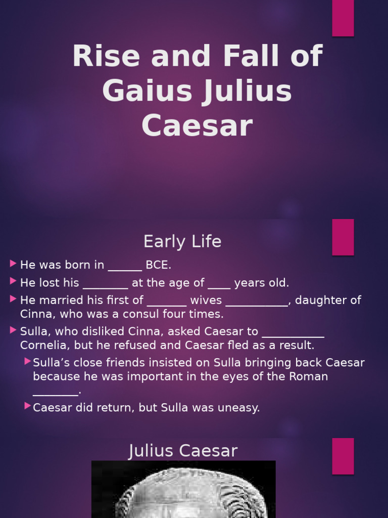 Rise and Fall of Julius Caesar | PDF | Julius Caesar | Pompey