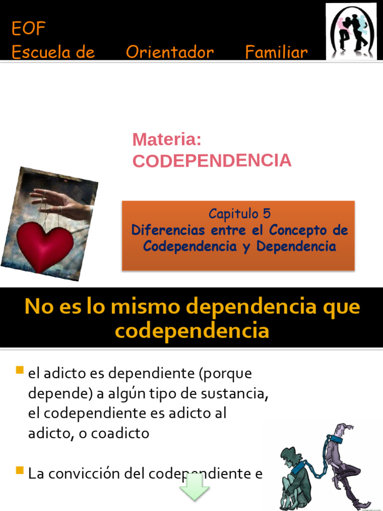 Codependencia Clase 5 | PDF | La dependencia de sustancias | Las emociones