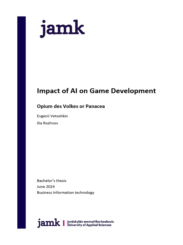 Ai for Game Research | PDF | Artificial Intelligence | Intelligence (AI ...