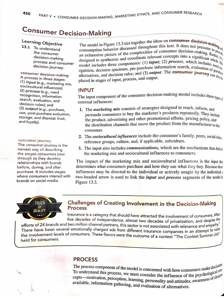M. Consumer Decision-Making Process | PDF