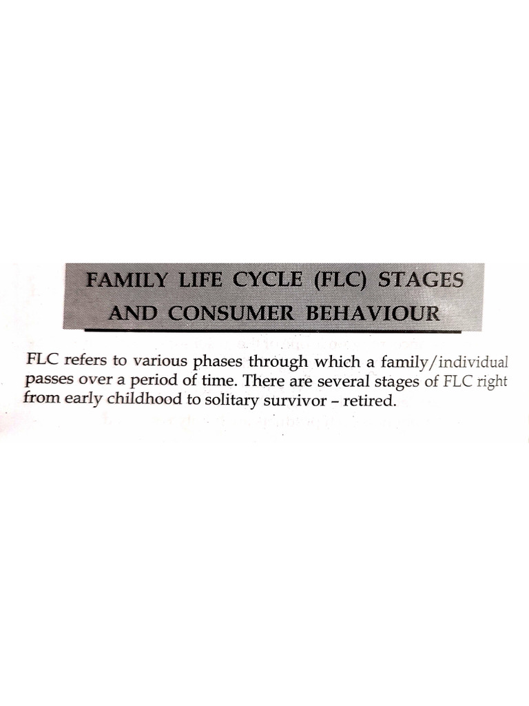 Stages of Family Life Cycle | PDF