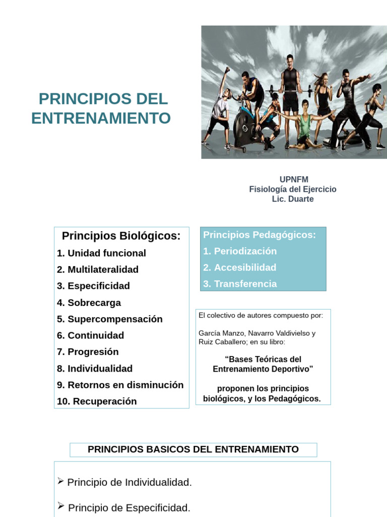 03 Principios B. Del Entrenamiento | PDF | Aptitud física