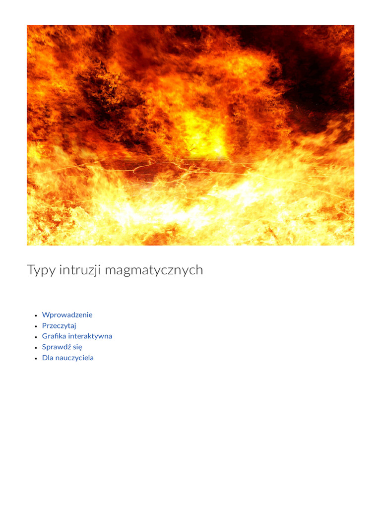 Typy Intruzji Magmatycznych | PDF